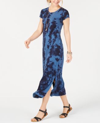 Style & Co Petite Tie Dye Maxi Dress, Created for Macy's - Macy's