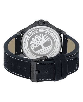 Timberland Men's Bernardston Black/Gunmetal/Blue Watch - Macy's