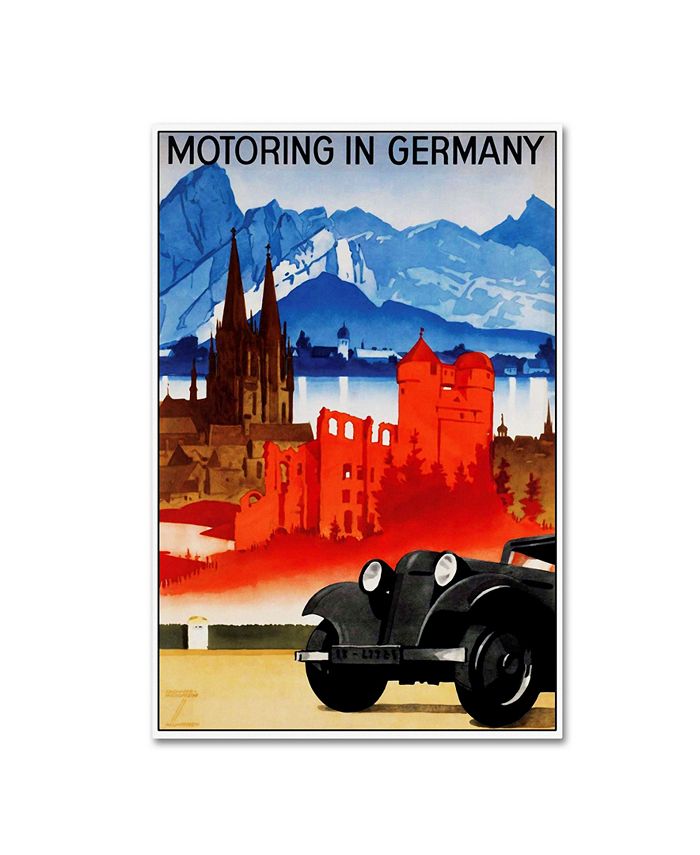 Trademark Global Vintage Lavoie 'Travel 52' Canvas Art - 32" x 22" x 2 ...