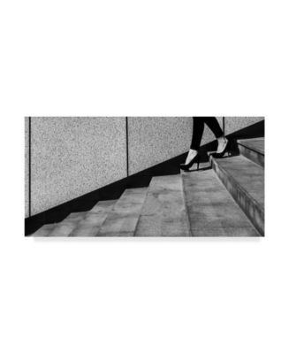 Mikhail Potapov 'High Heels In Staircase' Canvas Art - 47" x 24" x 2 ...