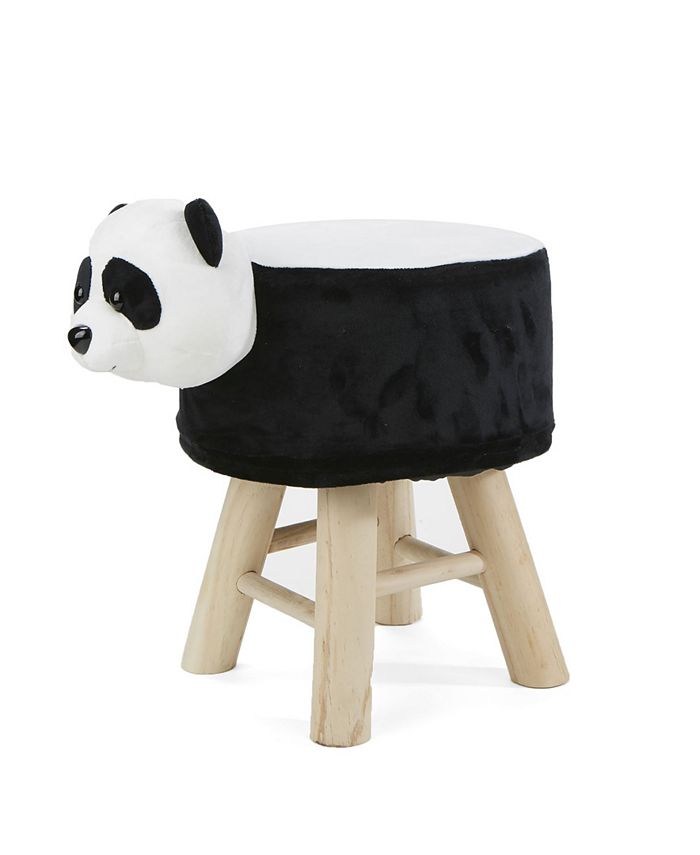 Mind Reader Children's Favorite Panda Animal Stool, Chair, Ottoman ...