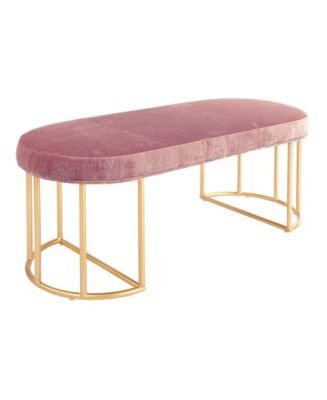 Kinsley Bench with Gold Frame - Macy's