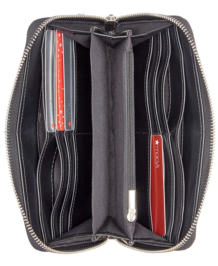 Steve Madden Destiny Zip Around Wallet - Macy's
