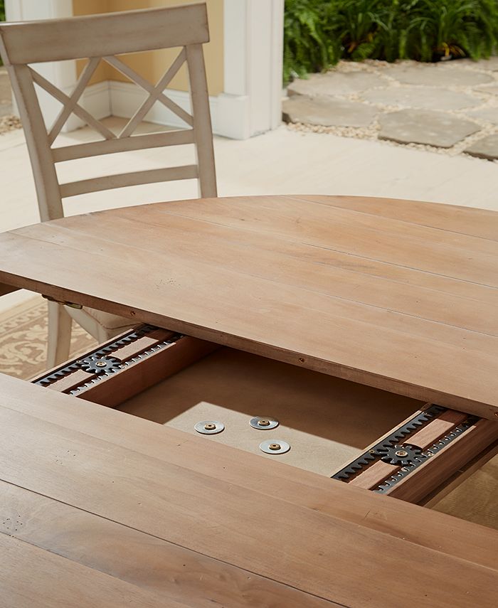 Furniture Cottage Round Expandable Dining Table - Macy's