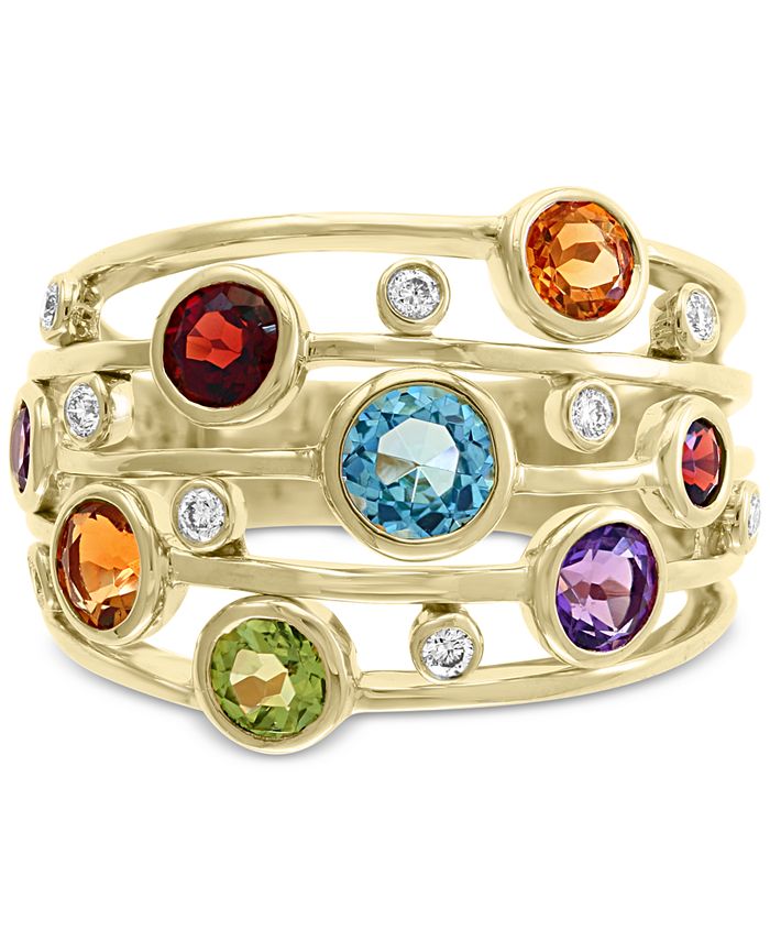 EFFY Collection EFFY® Multi-Gemstone (2-5/8 ct. t.w.) & Diamond (1/10 ...