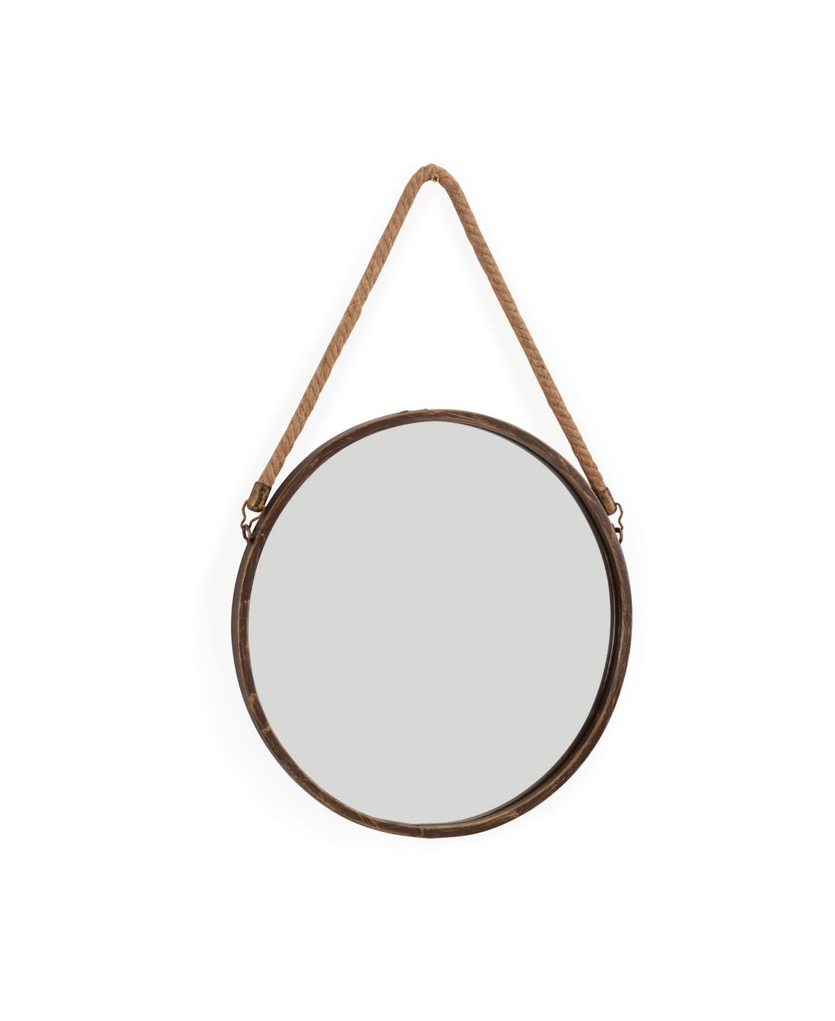 Click here for Danya B. 15 Patina Round Mirror with Hanging Rope... prices