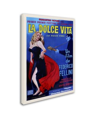 Trademark Global Vintage Apple Collection 'La Dolce Vita' Canvas Art ...