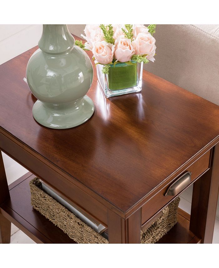 Leick Home Grayson One Drawer Chairside Wooden Table - Macy's