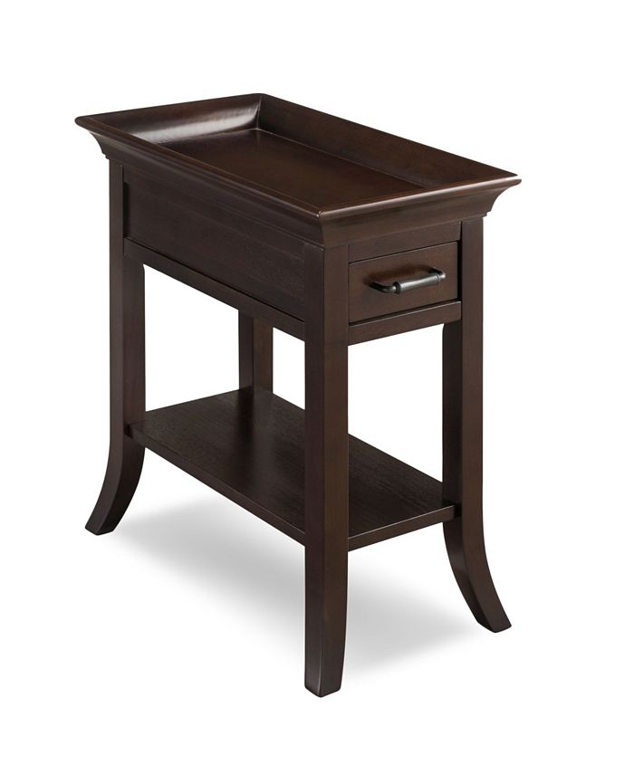 Leick Home Traditional Cherry Tray Edge Chairside Table - Macy's