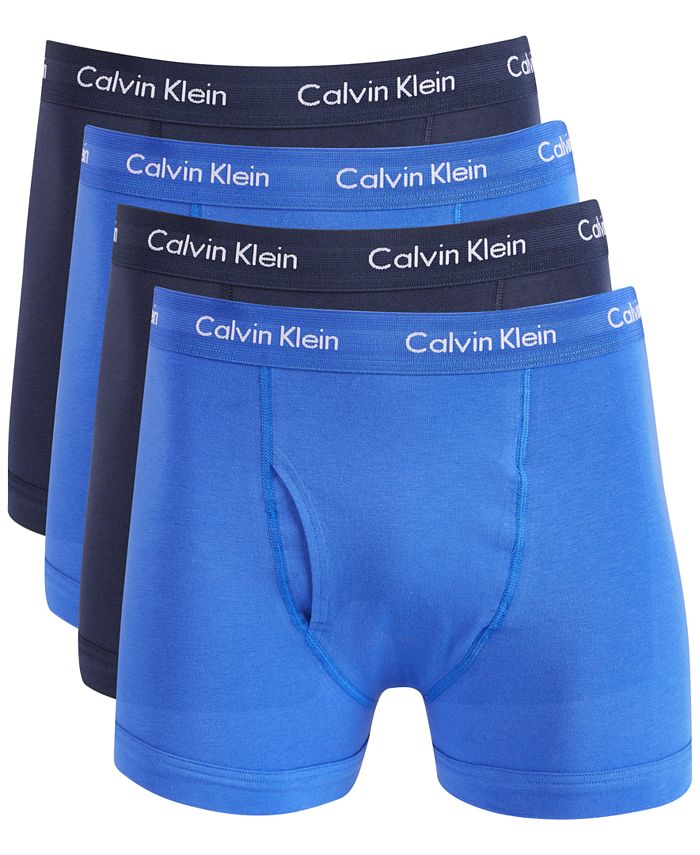 Calvin Klein Men's Cotton Stretch Trunks 4-Pack - Macy's