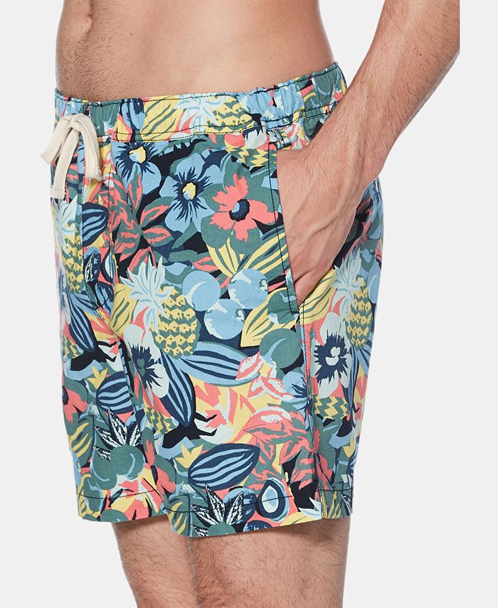 Original Penguin Men's 6" Floral Swim Trunks - Macy's