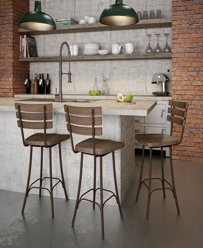 Amisco Dock Swivel Stool - OVERMAX - Macy's