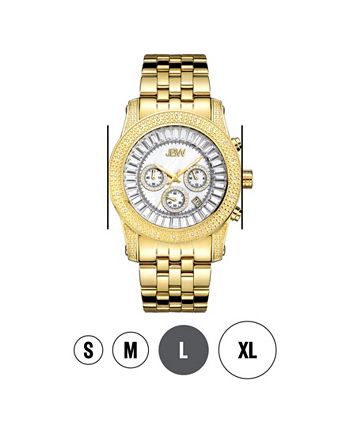 Jbw Men's Krypton Diamond (1/5 ct.t.w.) 18k Gold Plated Stainless Steel ...