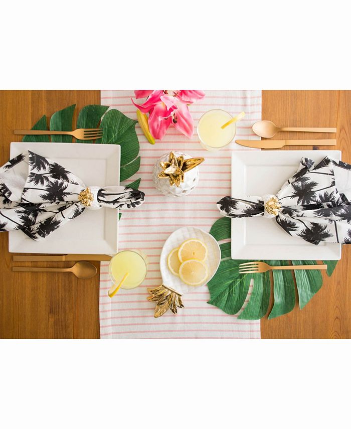 Design Imports Golden Flamingo Table Runner 14" X 108" - Macy's