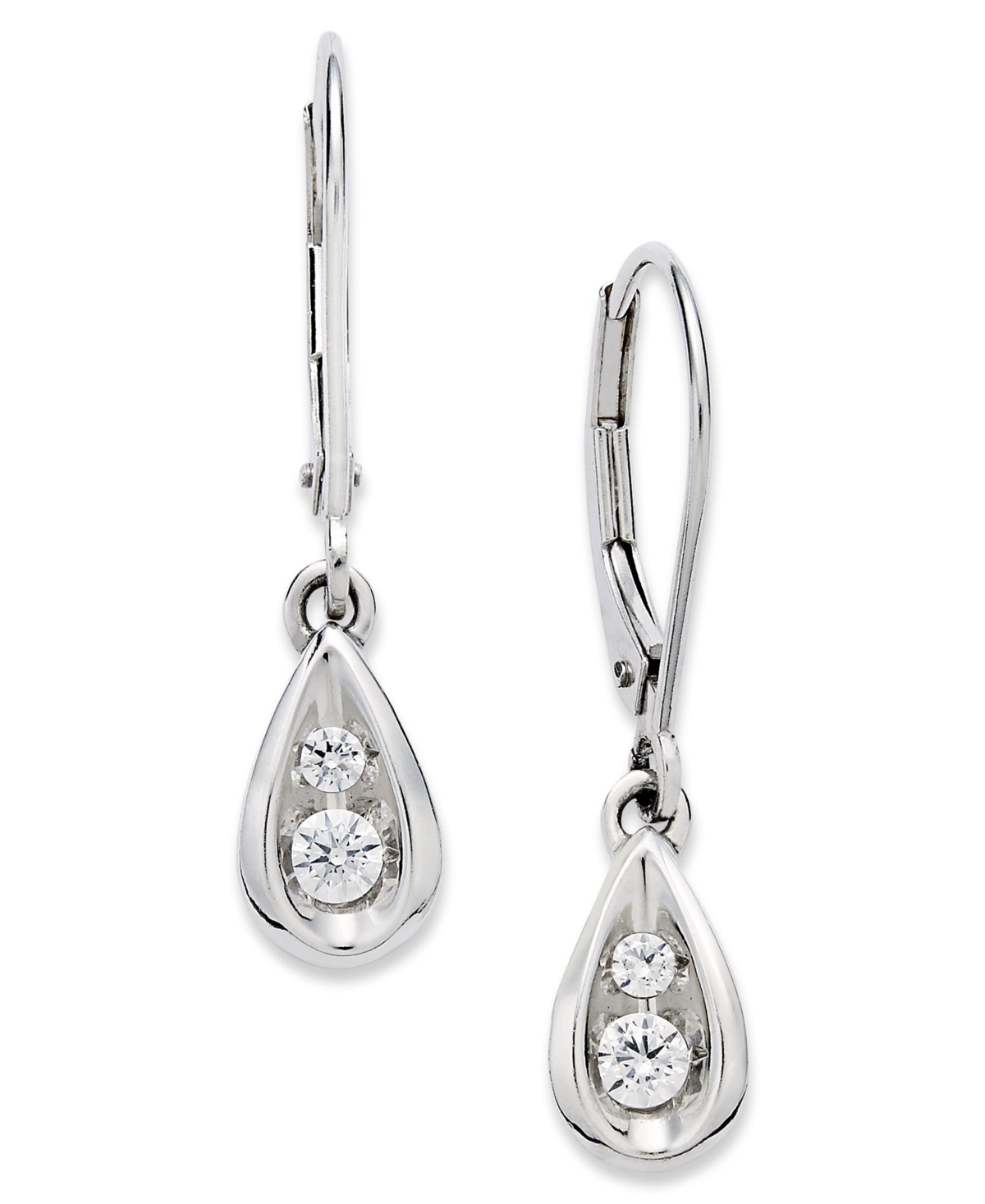 Click here for Diamond Teardrop Earrings (1/4 ct. t.w.) in 14k Wh... prices