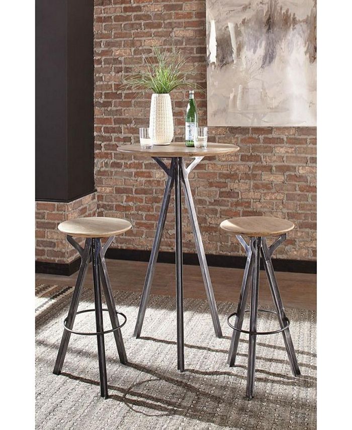 Coaster Home Furnishings Calisto Round Base Bar Stool Antique - Macy's
