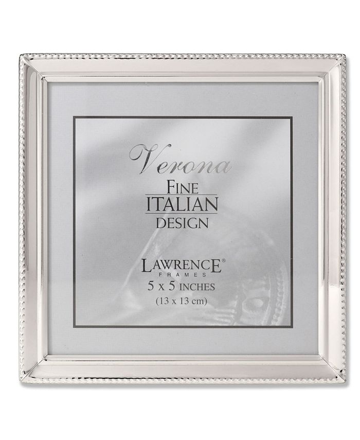Lawrence Frames Polished Silver Plate Picture Frame - Bead Border ...