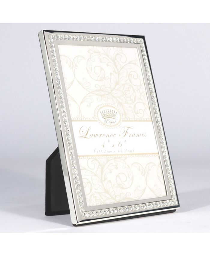 Lawrence Frames Dazzle Silver and Glitter Picture Frame - 4" x 6" - Macy's