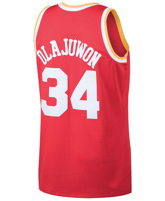 Mitchell & Ness Big Boys Hakeem Olajuwon Houston Rockets Hardwood ...