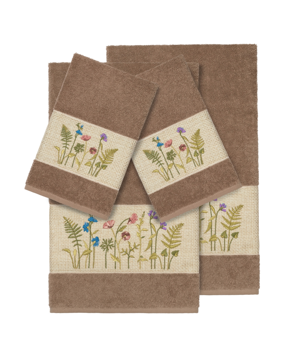 Click here for Linum Home Turkish Cotton Serenity 4-Pc. Embellish... prices