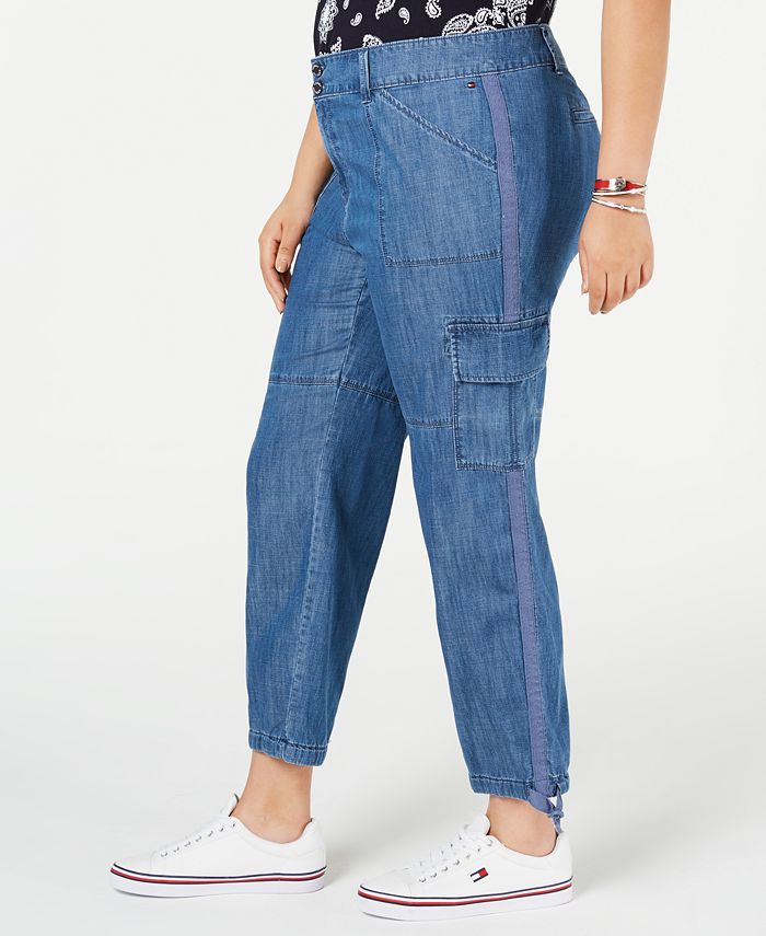 Tommy Hilfiger Plus Size Chelsea Cargo Jeans, Created for Macy's - Macy's