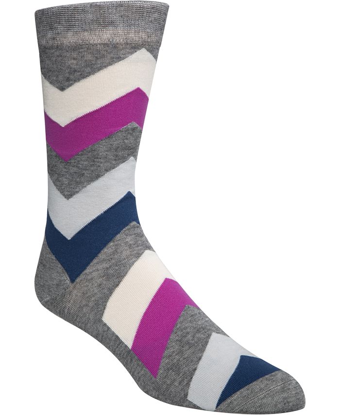 Cole Haan Men's Chevron Crew Socks - Macy's