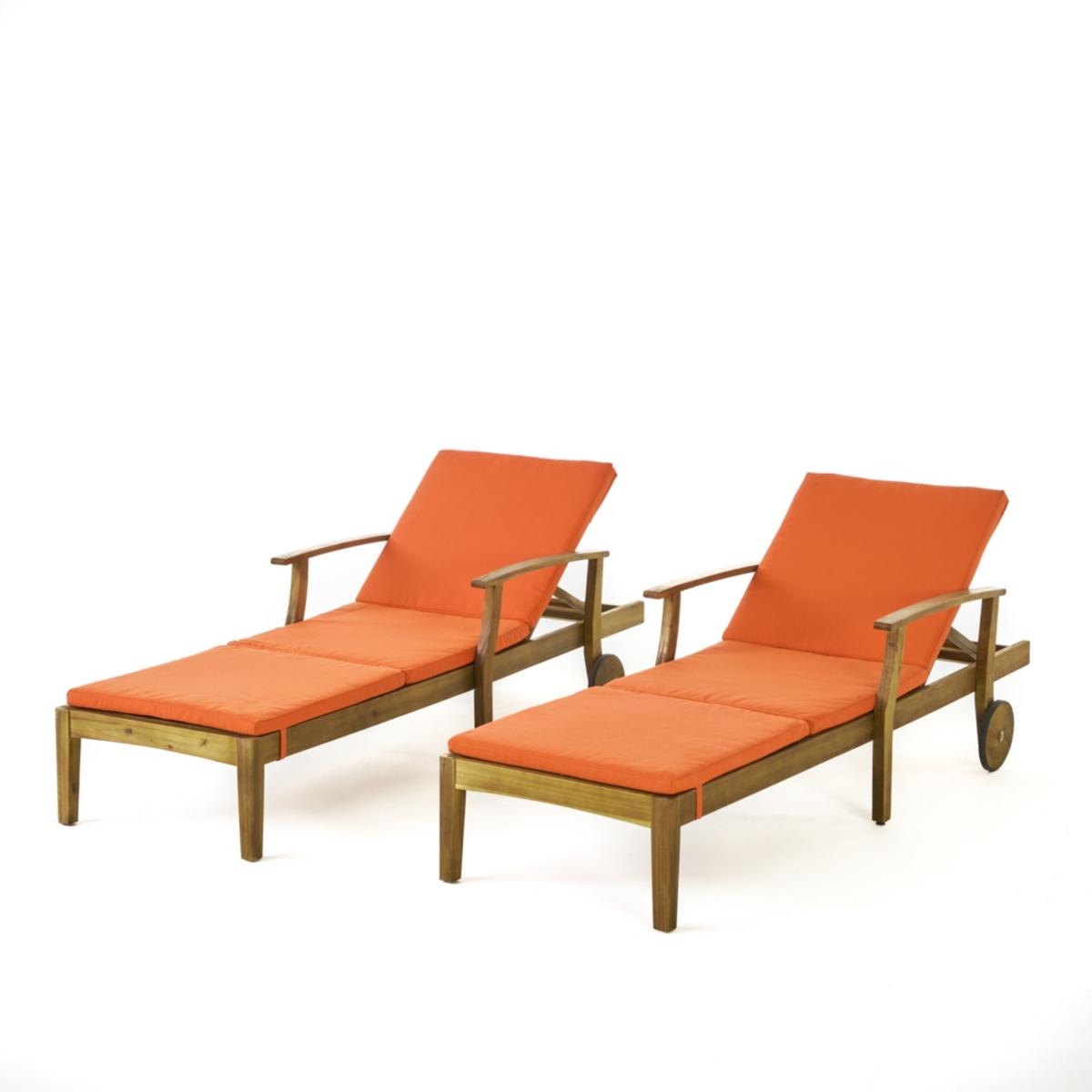 Click here for Perla Outdoor Chaise Lounge (Set of 2) - Orange prices