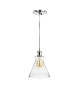 JONATHAN Y Goldwater 7.5" Adjustable Drop LED Pendant - Macy's