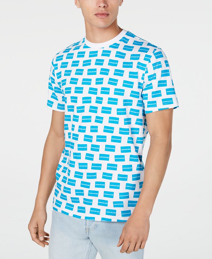 Calvin Klein Jeans Men's Scatter Box Logo T-Shirt - Macy's