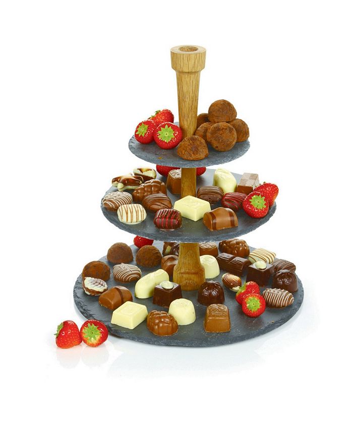Boska Slate & Oak Wood Cheese Serving Party Tower - Macy's