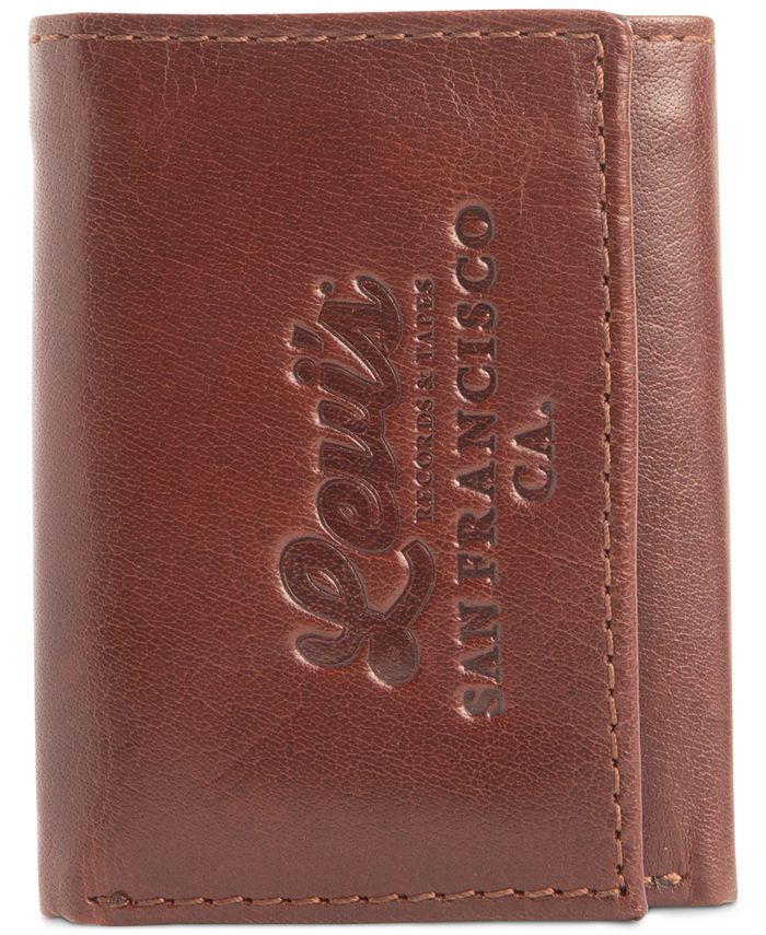 Levi's Men's Tri-Fold RFID Zip-Pocket Wallet - Macy's