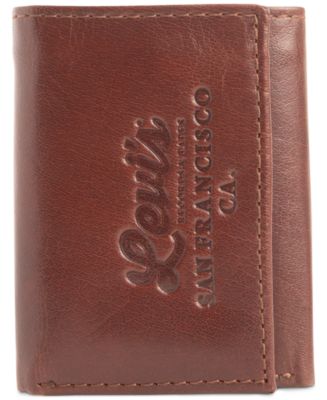 Levi's® Men's Tri-Fold RFID Zip-Pocket Wallet - Macy's
