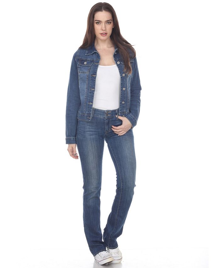 White Mark Women's Denim Jacket - Macy's