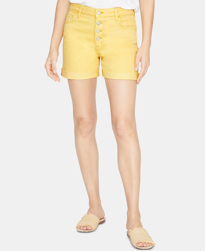 Sanctuary Fearless High-Rise Button-Fly Shorts - Macy's