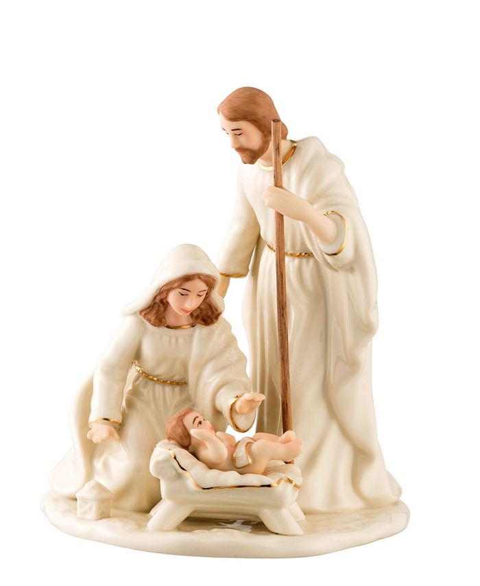 Belleek Pottery Nativity Family Small - Macy's