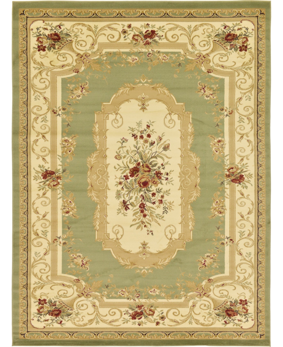 Click here for Bayshore Home Belvoir Blv3 9 x 12 Area Rug - Green prices