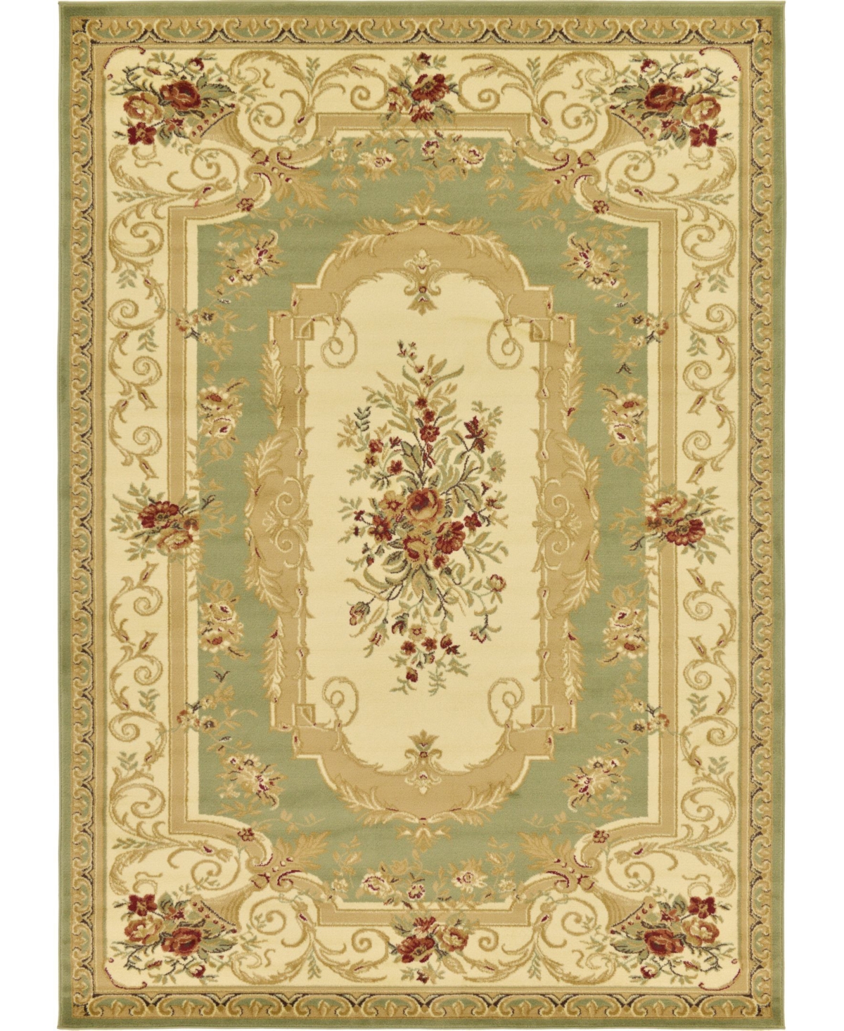 Click here for Bayshore Home Belvoir Blv3 7 x 10 Area Rug - Green prices