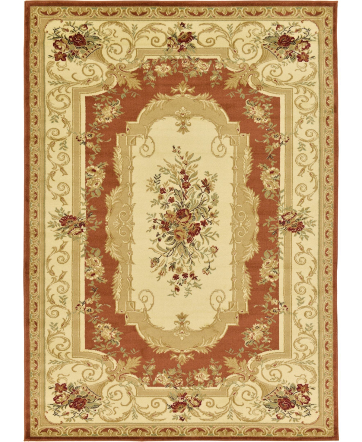 Click here for Bayshore Home Belvoir Blv3 7 x 10 Area Rug - Brick... prices