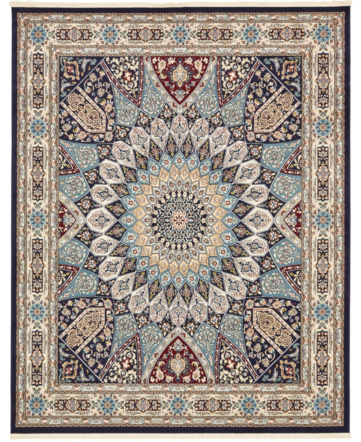 Click here for Bayshore Home Zara Zar9 8 x 10 Area Rug - Navy Blu... prices