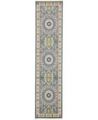 Bayshore Home Zara Zar9 3' x 13' Runner Area Rug - Macy's