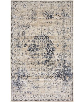 Bayshore Home Odette Ode2 Dark Blue Area Rug Collection - Macy's