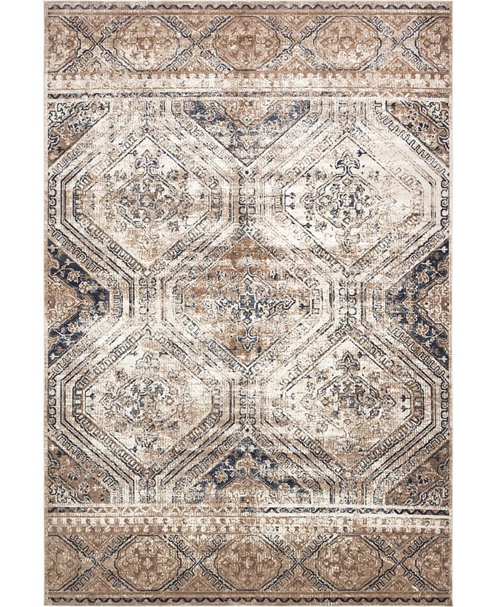 Bayshore Home Odette Ode5 Navy Blue 10' x 14' 5" Area Rug - Macy's