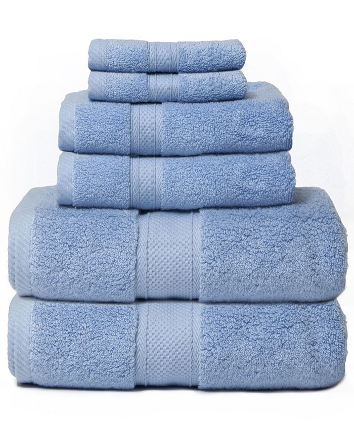 Cobra Hotel Zero Twist 6-Piece 100% Cotton Bath Towel Set - Macy's