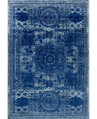 Bayshore Home Mobley Mob2 Navy Blue 10' x 14' 10" Area Rug - Macy's