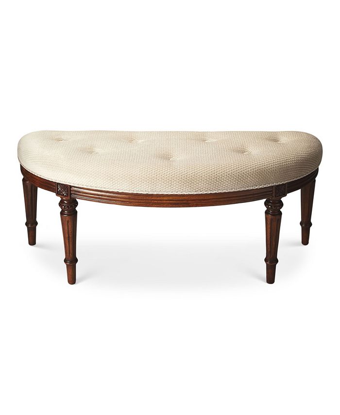 Butler Specialty Butler Tamara Burl Demilune Bench - Macy's