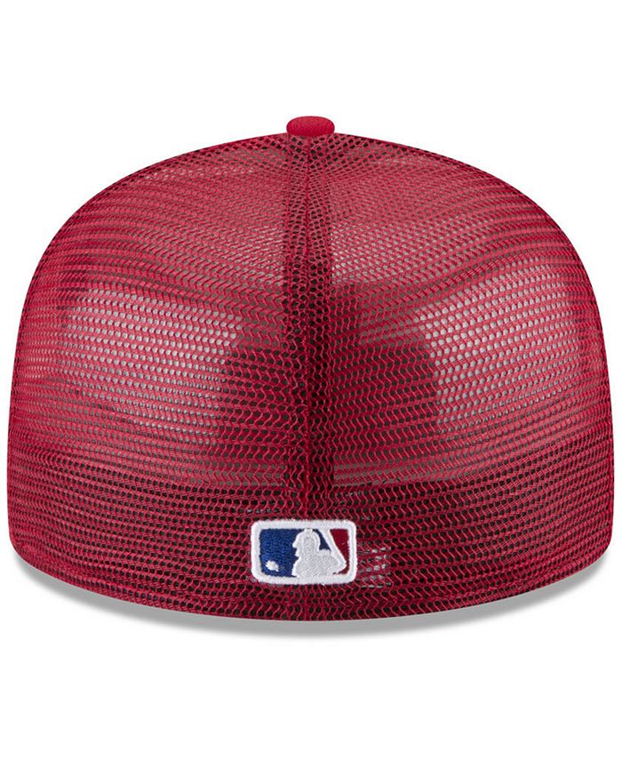 New Era Philadelphia Phillies On-Field Mesh Back 59FIFTY Fitted Cap ...