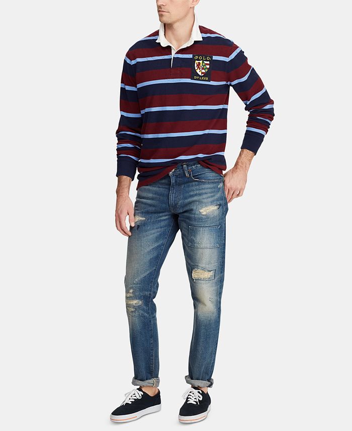 Polo Ralph Lauren Men's Classic Fit Stripe Rugby Polo - Macy's