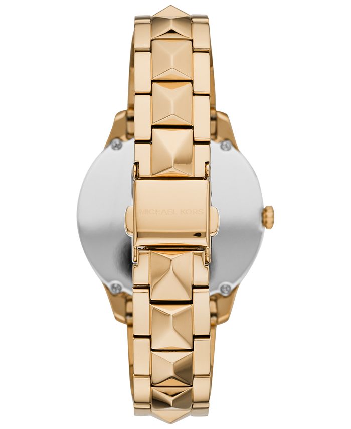 Michael Kors Womens Runway Mercer Gold-Tone Stainless Steel Bracelet ...