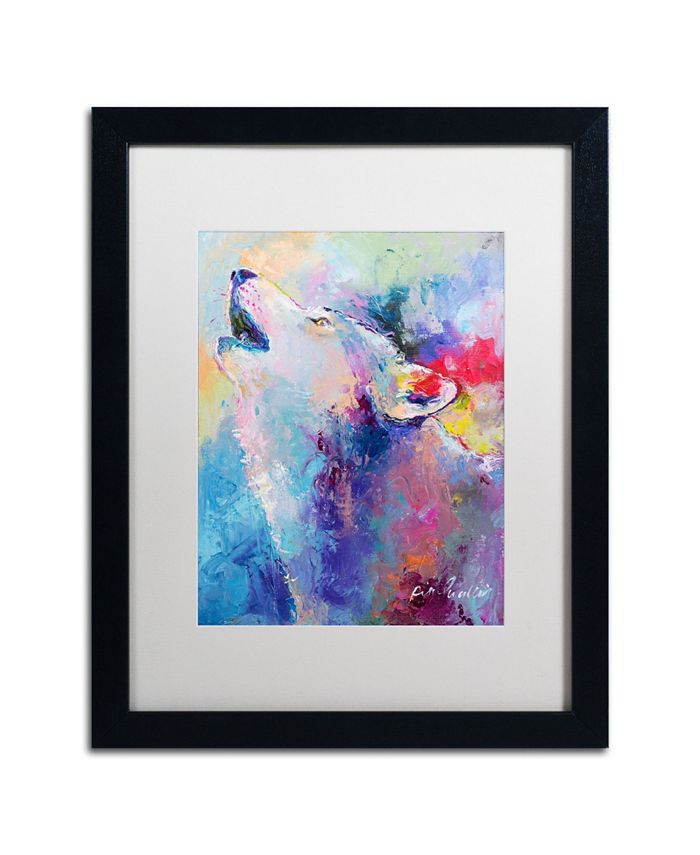 Trademark Global Richard Wallich 'Wolf' Matted Framed Art - 16" x 20 ...