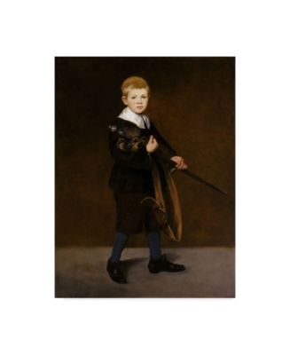 Edouard Manet 'Boy With A Sword' Canvas Art - 32" x 24" - Macy's